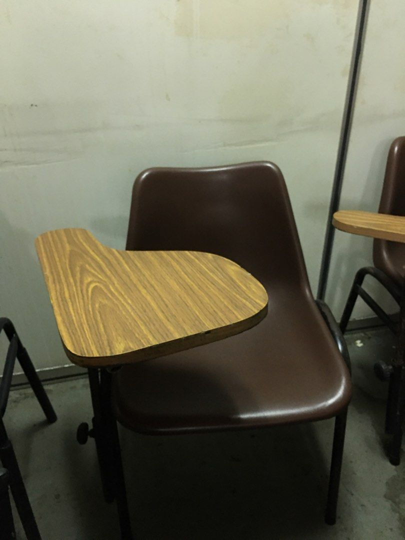 Classroom chairs with foldable table, tablet chairs, Furniture & Home ...