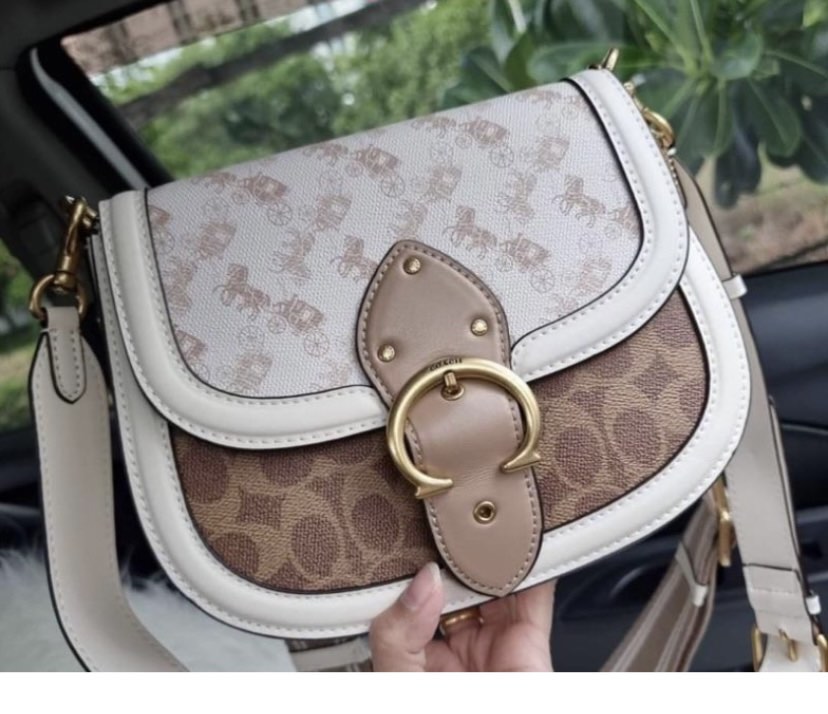 COACH C0749 BEAT SADDLE BAG WITH HORSE AND CARRIAGE PRINT, Women's ...