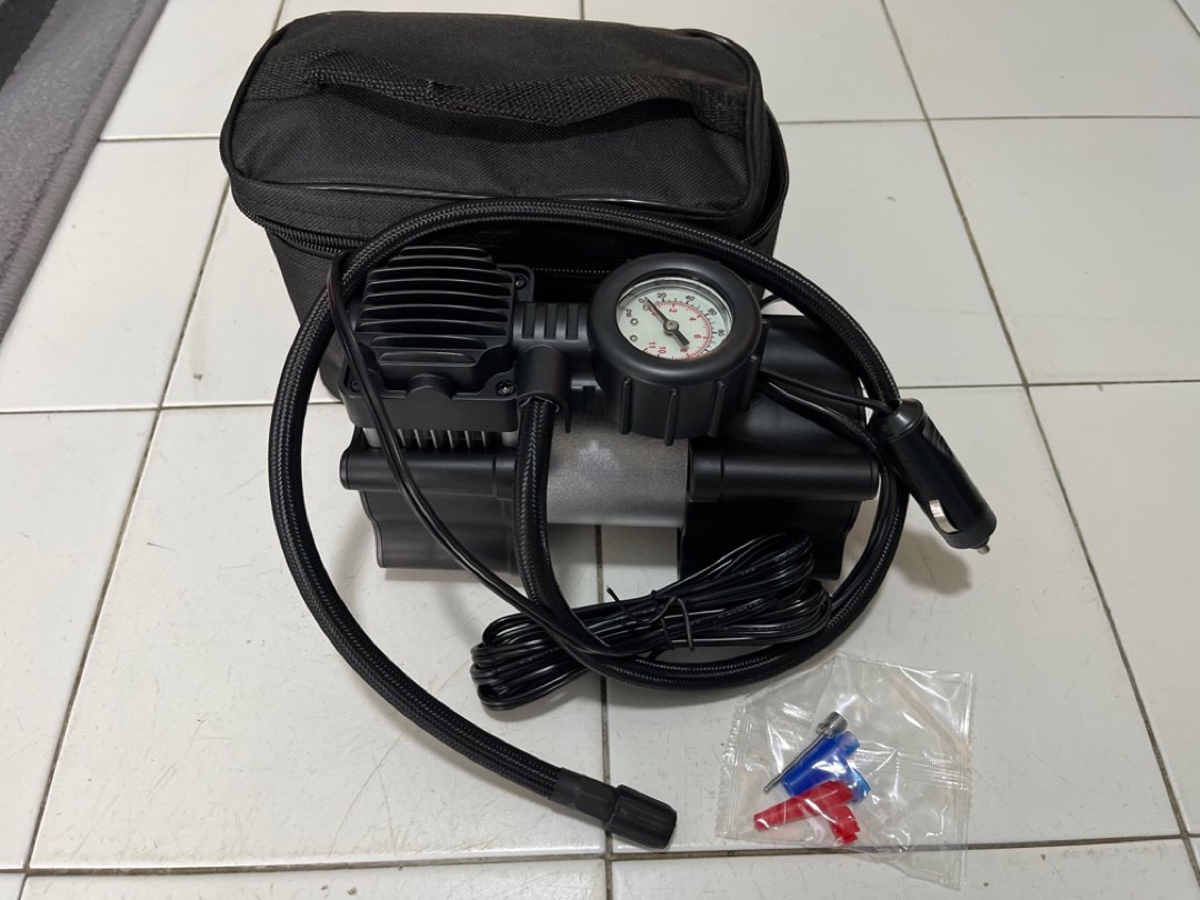 Coido 12V DC Air Compressor with Light 6233L, Car Accessories, Accessories on Carousell