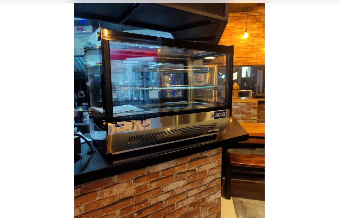 Counter top Display Chiller (Square), TV & Home Appliances, Kitchen ...