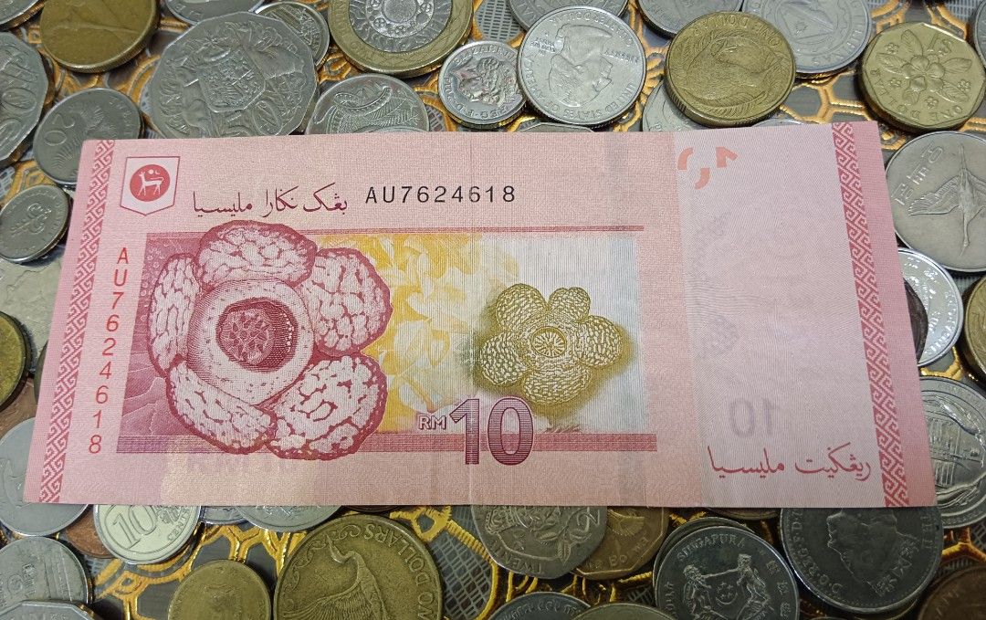 Duit malaysia RM10 bunga hitam, Hobbies & Toys, Collectibles ...