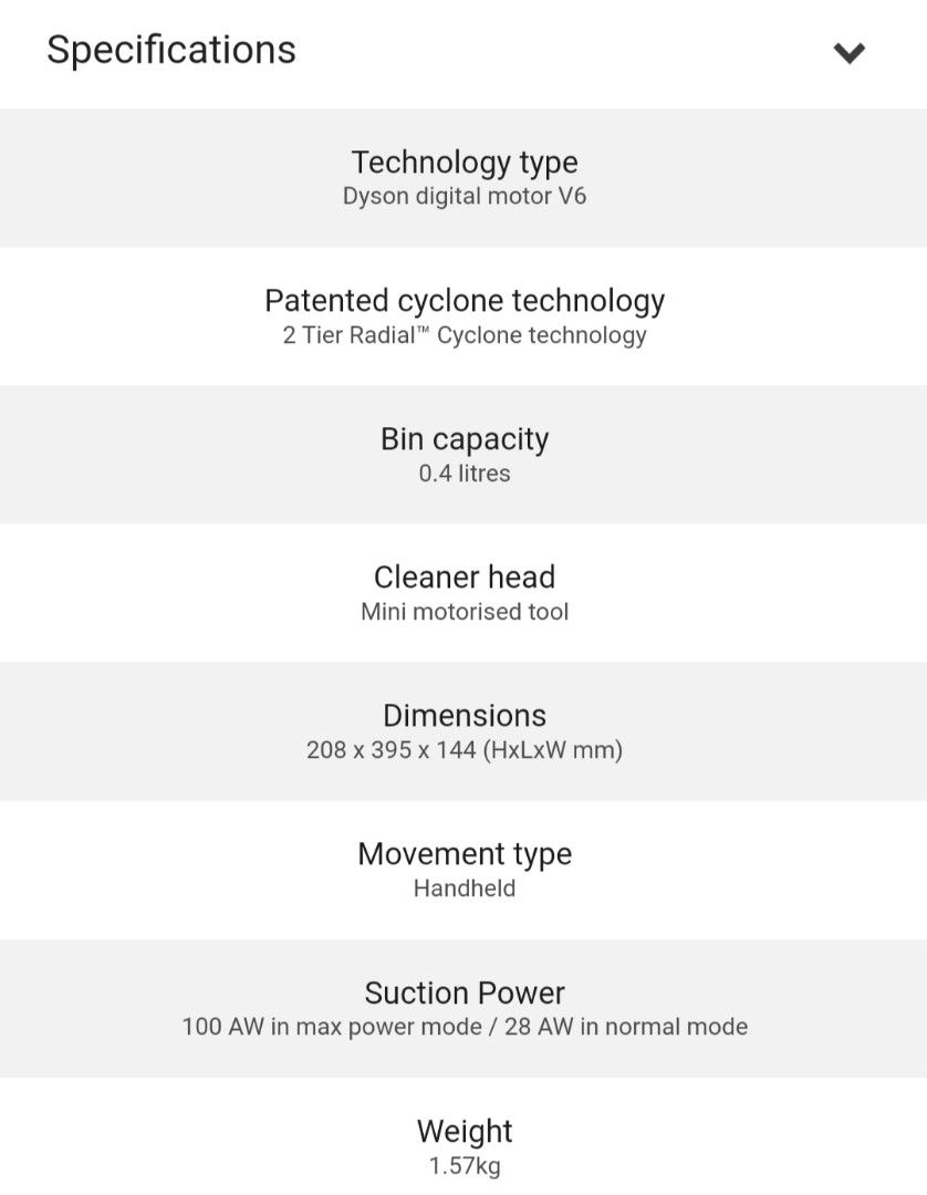Dyson DC61 Handheld vacuum, TV & Home Appliances, Vacuum Cleaner ...