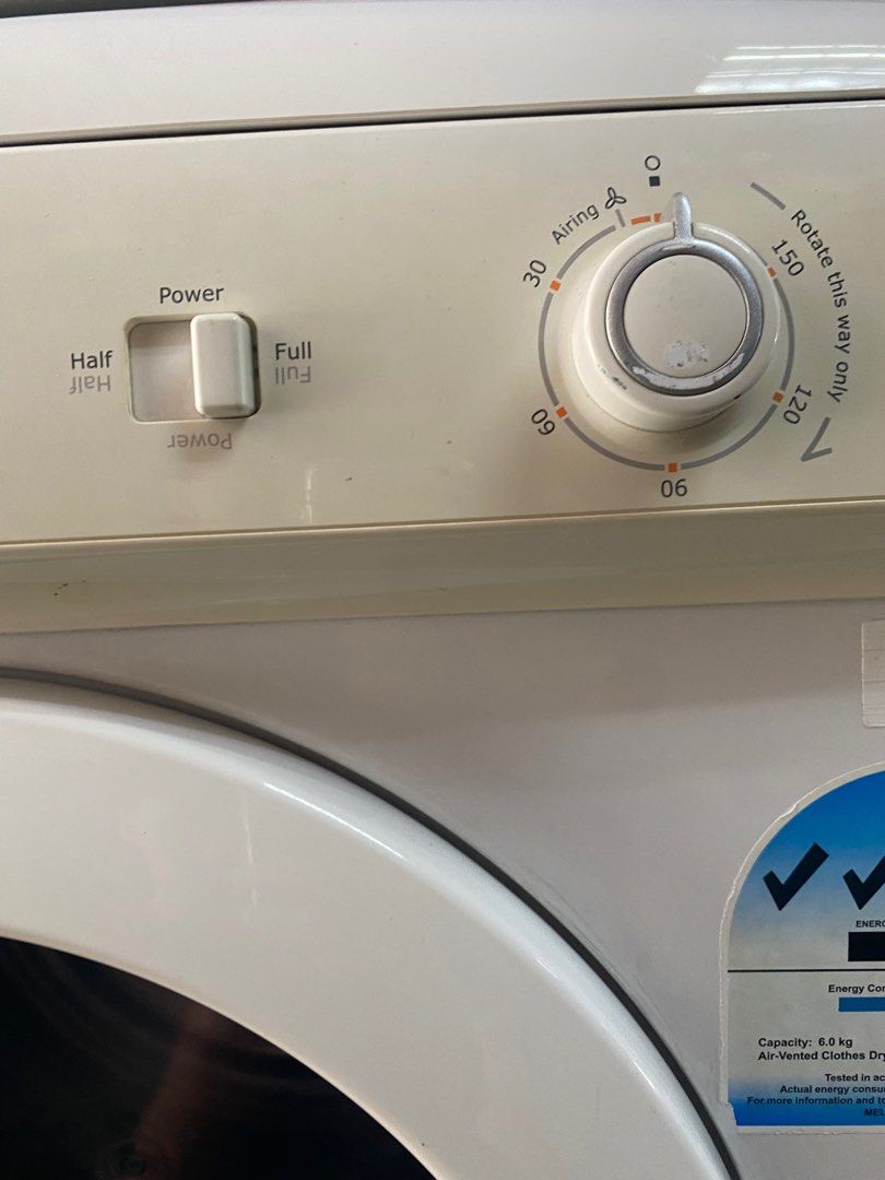 Electrolux 6kg Airvented Timer Dryer, TV & Home Appliances, Washing ...