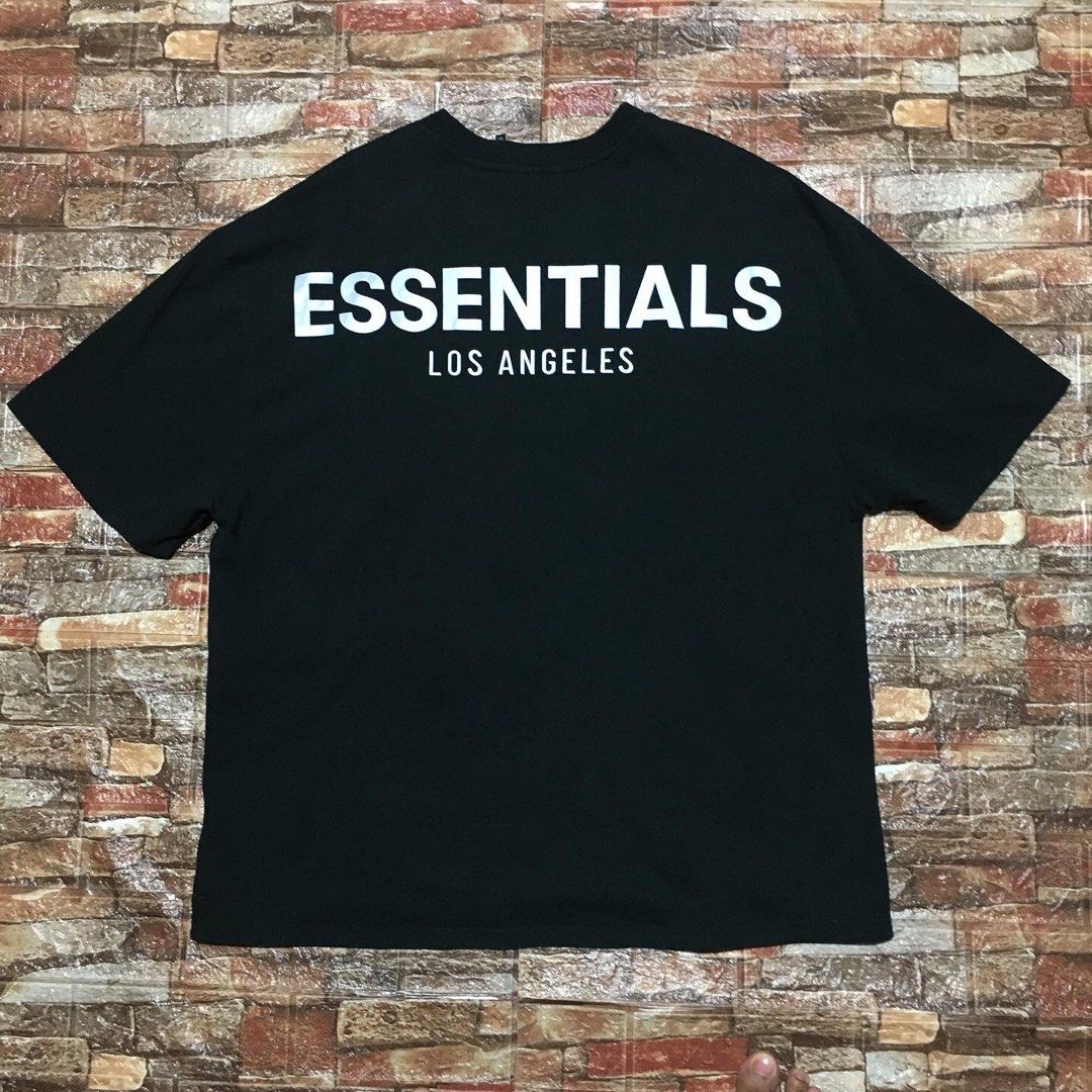 ESSENTIALS LOS ANGELES 3M REFLECTIVE (BLACK ), Men's Fashion, Tops ...