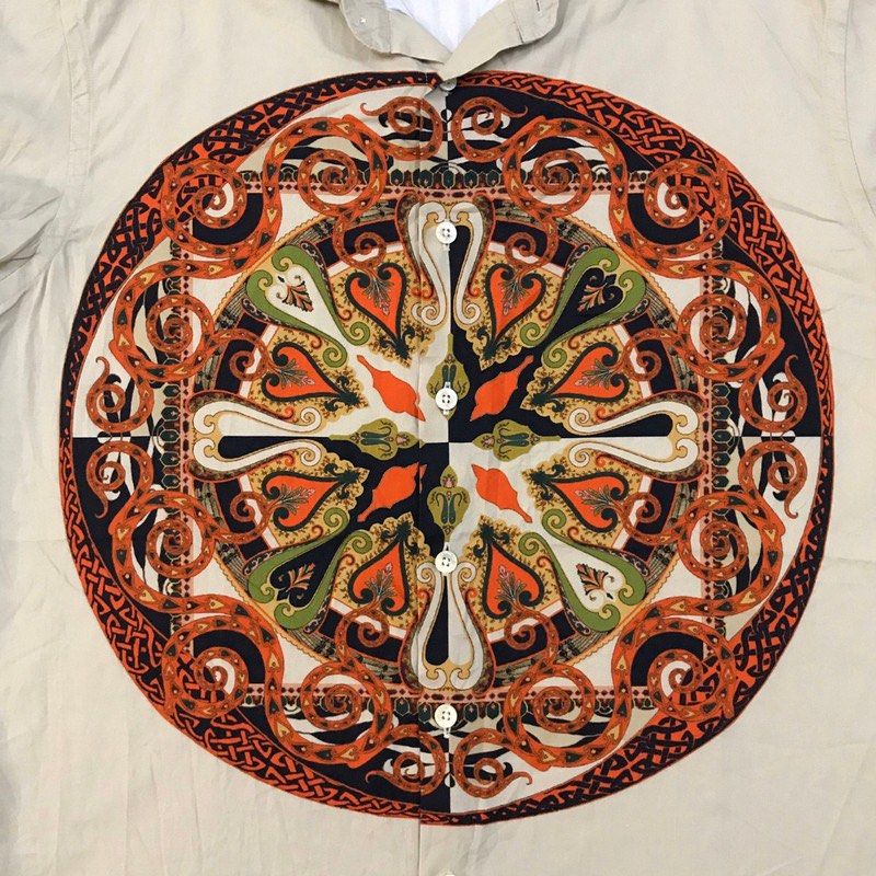 Etro Ethic Roundel Print Shirt Sz 41 Men Beige, Men's Fashion, Tops & Sets, Shirts on Carousell