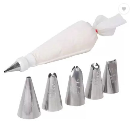 Eurochef Icing Set with 4 Stainless Set Nozzles, Furniture & Home ...