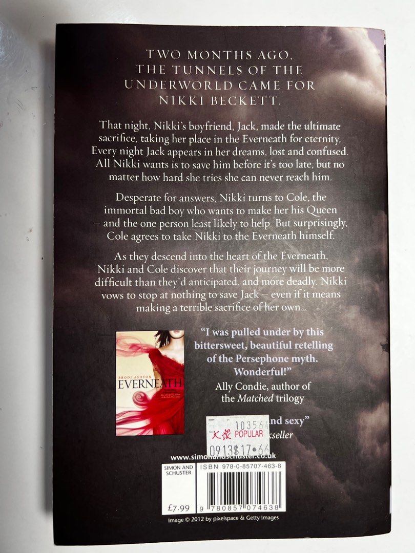 Everbound by Brodi Ashton, Hobbies & Toys, Books & Magazines, Fiction ...