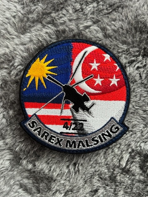 EXERCISE SAREX MALAYSIA SINGAPORE 4/2022 OFFICIAL PATCH, Hobbies & Toys ...