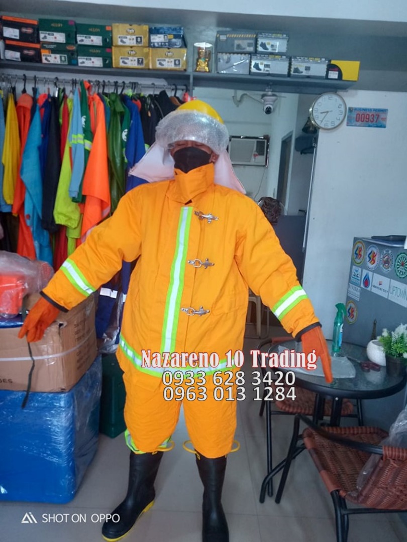 FIREMAN SUIT with Reflector, Looking For on Carousell