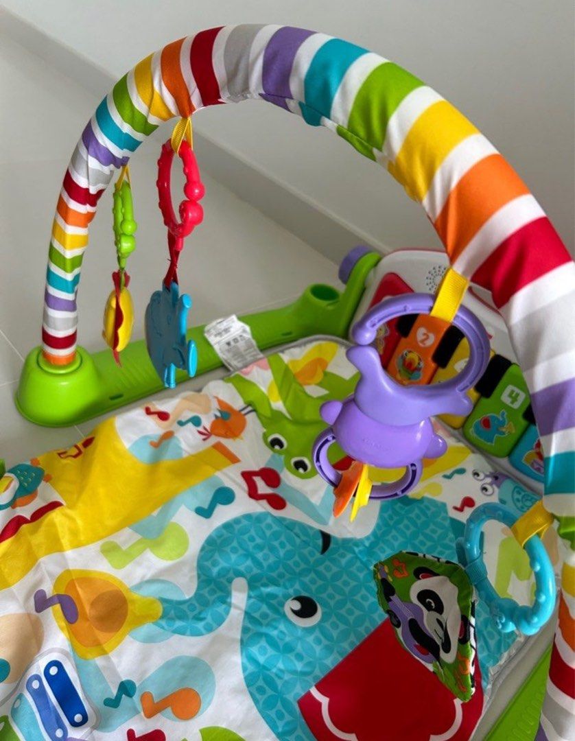 Fisher Price Deluxe Kick Piano Activity Gym with Box, Babies & Kids ...