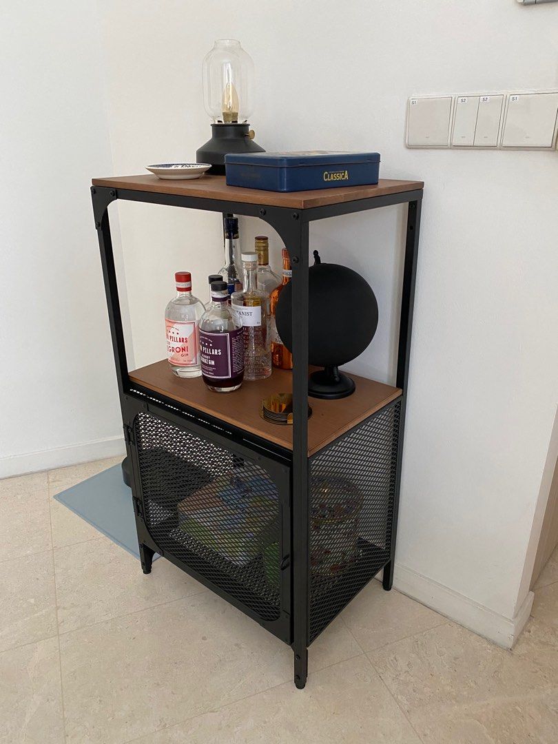 Fjallbo Shelving Unit - Black - 51 x 95cm, Furniture & Home Living ...