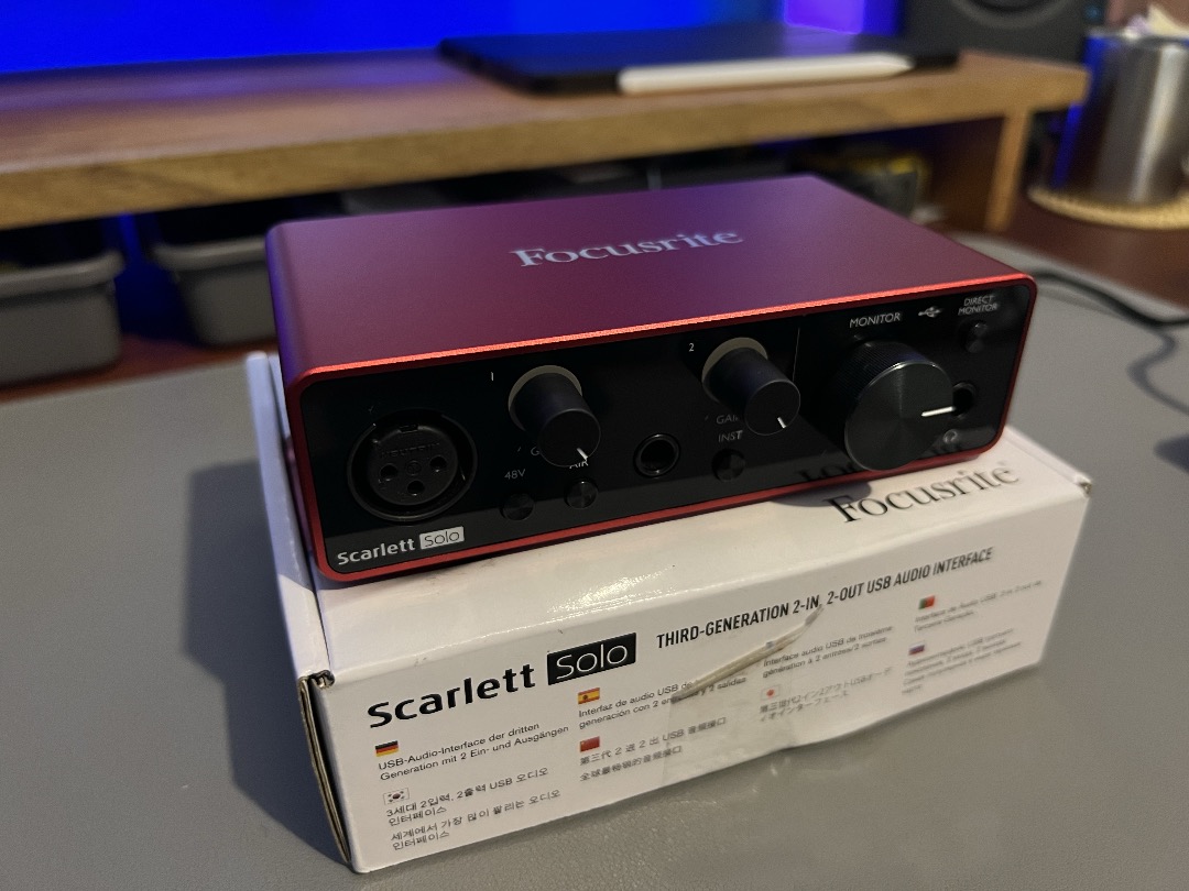 Focusrite Scarlett Solo (Bought in October 2022), Audio, Other Audio ...
