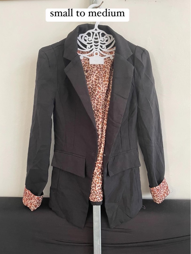 Formal Blazer, black with inner lining, Women's Fashion, Coats, Jackets ...