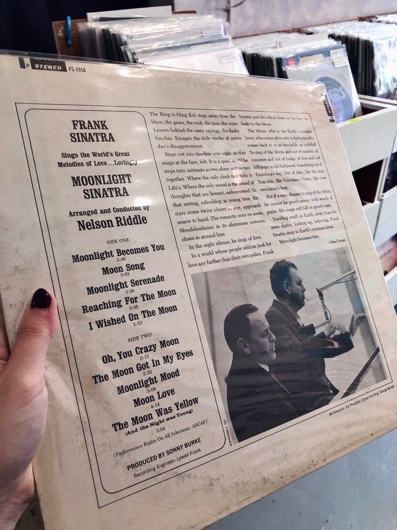Frank Sinatra - Moonlight Sinatra (1966 US pressing vinyl record lp ...