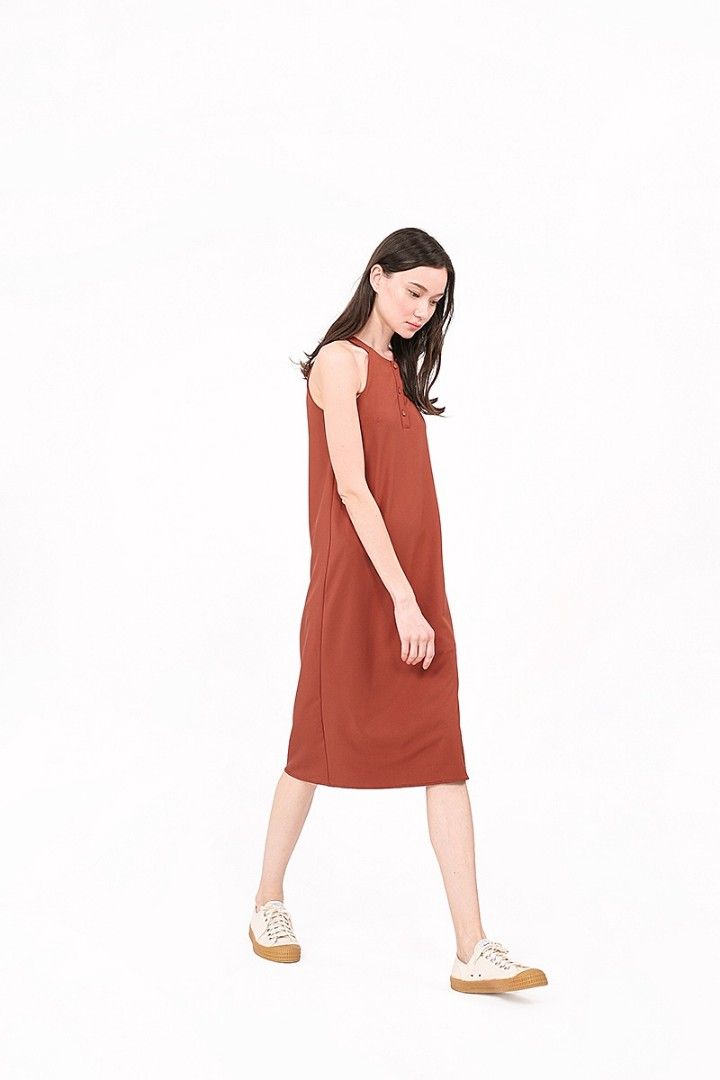 fto/rwb runway bandits emerson midi dress in rust, Women's Fashion ...