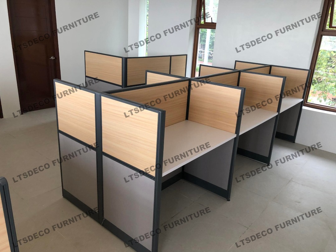 FULL LAMINATED WORKSTATION TABLE OFFICE FURNITURE AND PARTITION ...