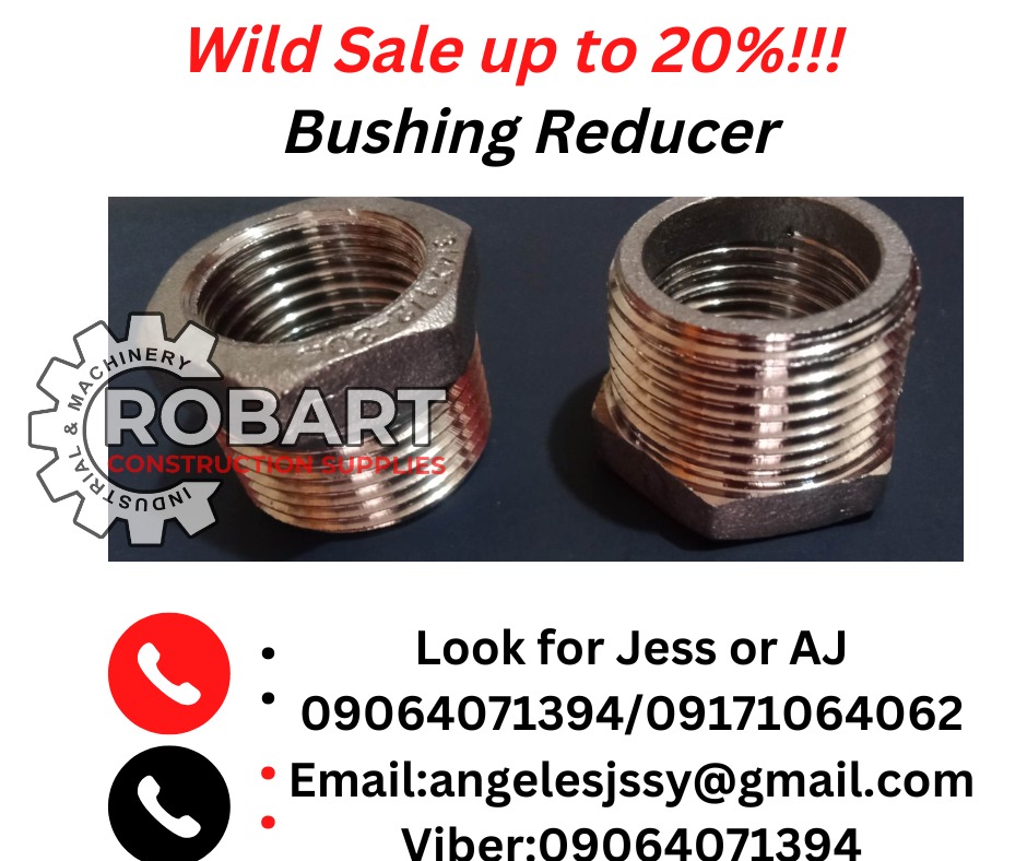Gi bushing reducer 3/4 x 1/2, Commercial & Industrial, Construction ...