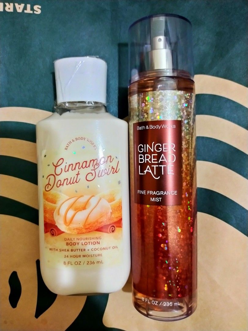 Gingerbread latte mist and Cinnamon donut swirl lotion, Beauty ...