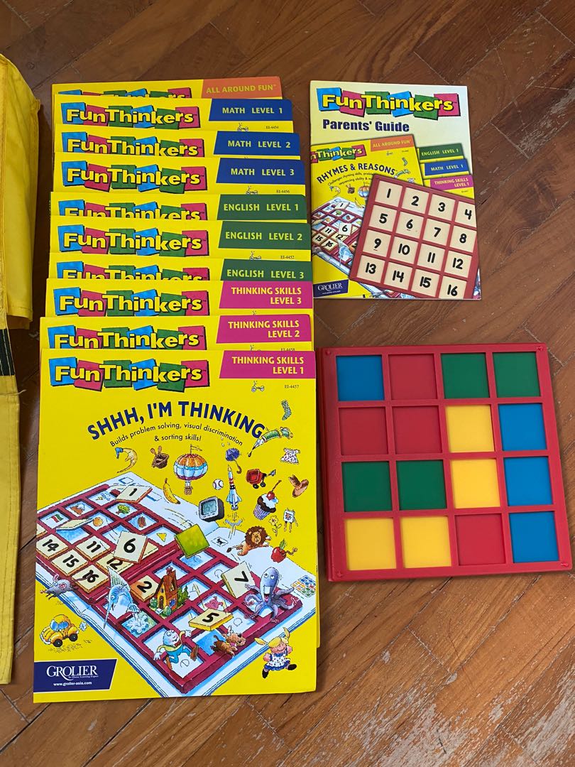 Grolier Fun Thinkers set, Hobbies & Toys, Books & Magazines, Children's ...