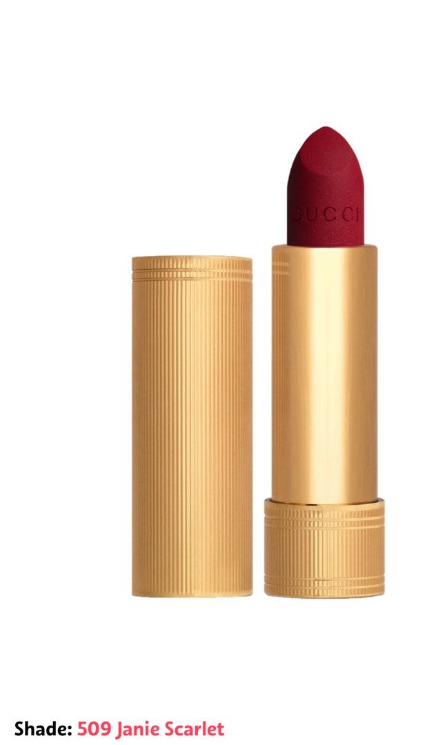Gucci Lipstick in 509 Janie Scarlet, Beauty & Personal Care, Face ...