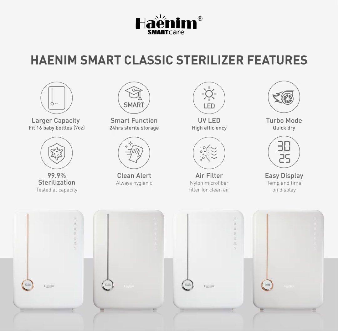 Haenim 4G+ Smart Classic UVC-LED UV Sterilizer, Babies & Kids, Nursing ...