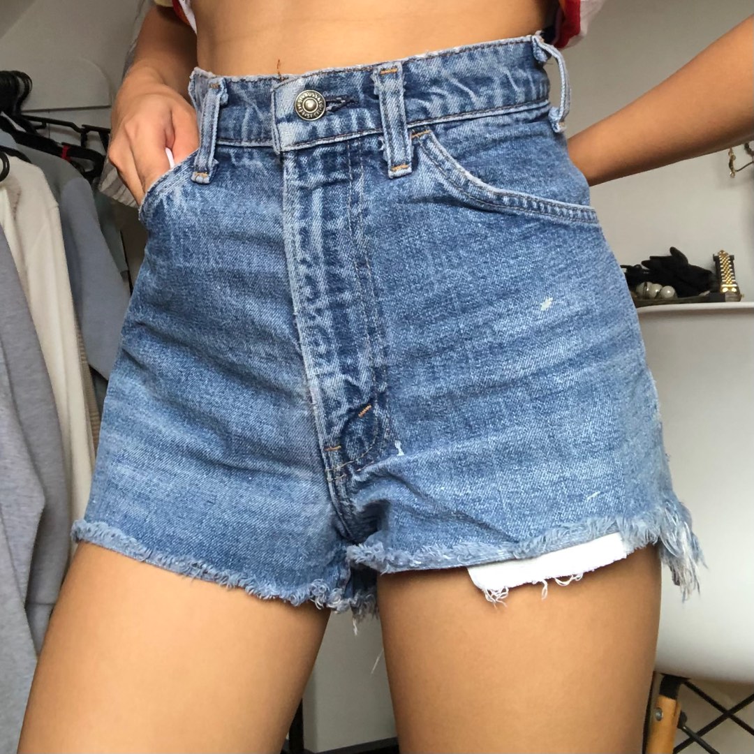 High Waist Denim Cut Out Shorts, Women's Fashion, Bottoms, Shorts on ...