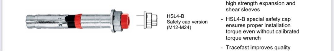 Hilti -Anchors bolt M16 -HSL4-B, Everything Else on Carousell