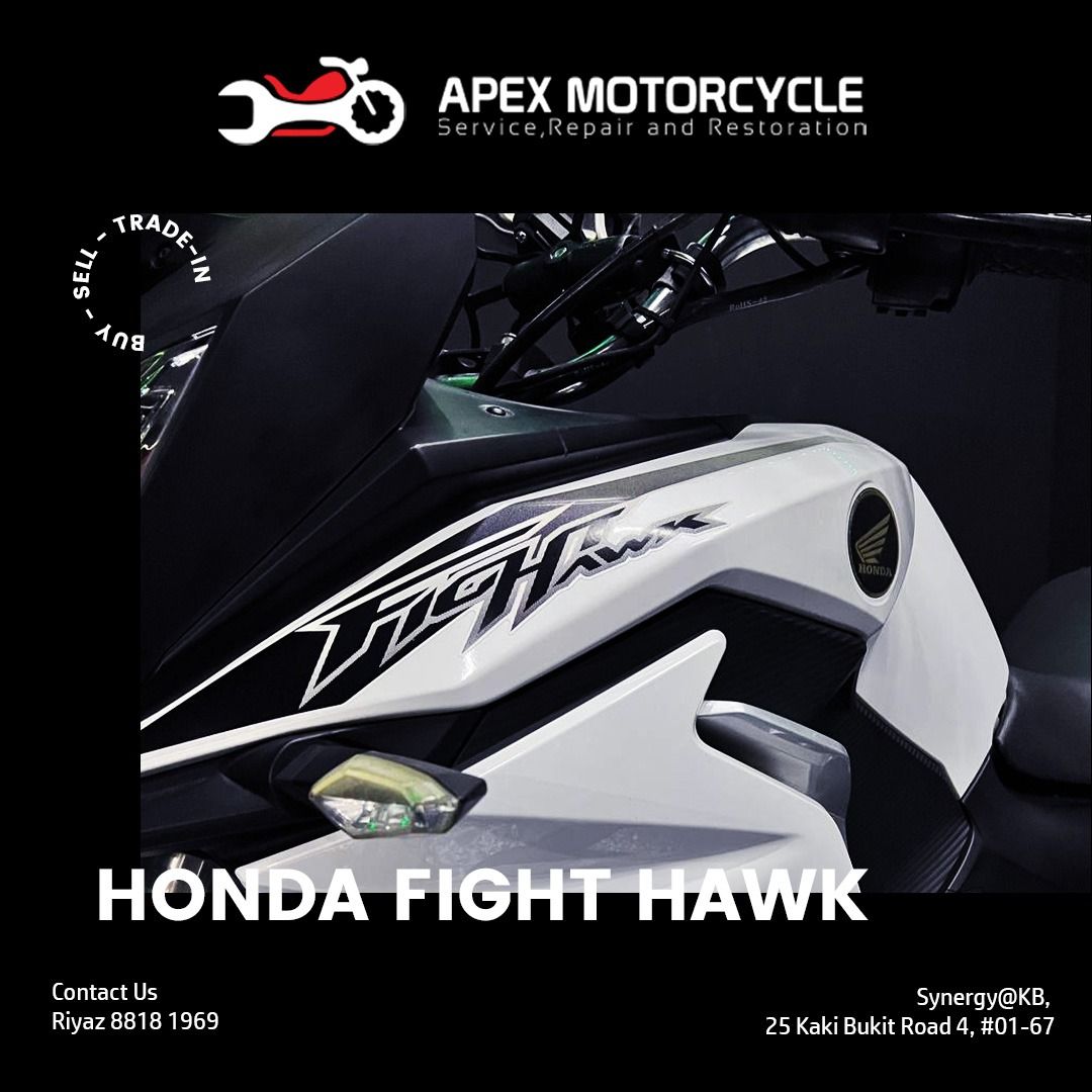 Honda CBF190X Fight Hawk (COE EXPIRY 11/2027), Motorcycles, Motorcycles for Sale, Class 2B on ...