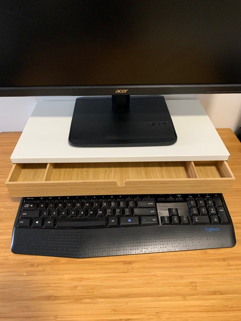 IKEA ELLOVEN Monitor Stand with Drawer, Computers & Tech, Parts ...
