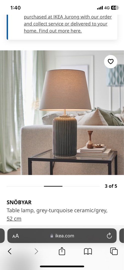 IKEA SNOBYAR, Furniture & Home Living, Lighting & Fans, Lighting on ...