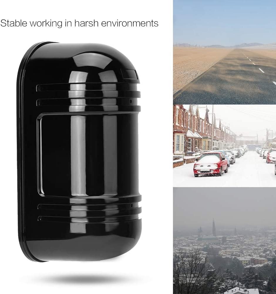 Infrared Alarm Sensor, 100m Invisible Beam Grid Active Detection ...