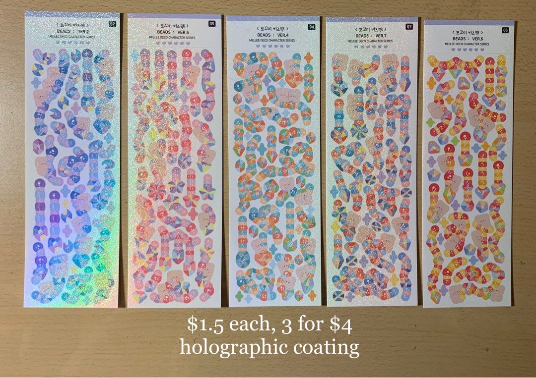 [instock clearance] korean mellee factory seal sticker sheets pack pc ...