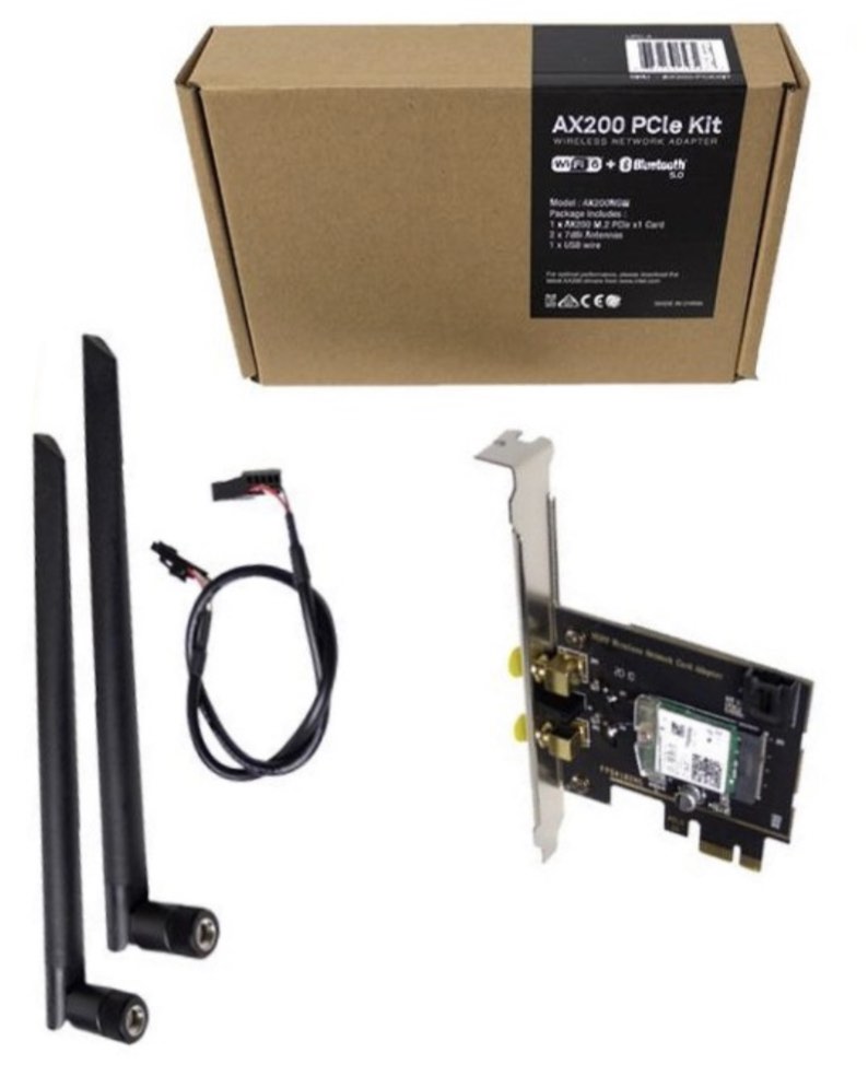 Intel AX200 Wifi 6, Bluetooth 5.0 PCIe Kit, Computers & Tech, Parts ...