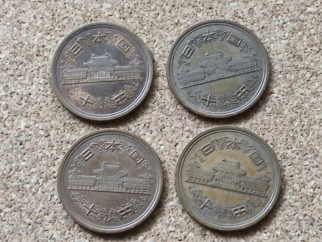 Japan Coins | 4 pcs 10 Yen, Hobbies & Toys, Memorabilia & Collectibles ...