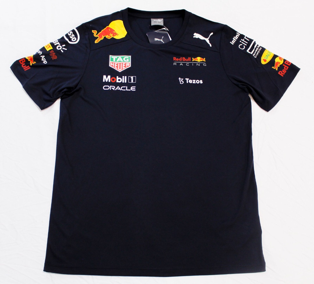 Kaos F1 Red Bull 2022 Original, Fesyen Pria, Pakaian , Atasan di Carousell