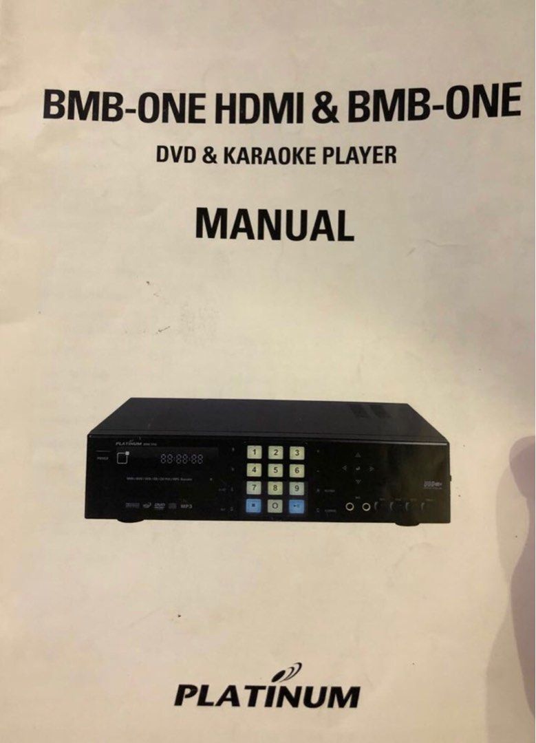 Karaoke Bmb Platinum Set (w/mic set), TV & Home Appliances, TV ...