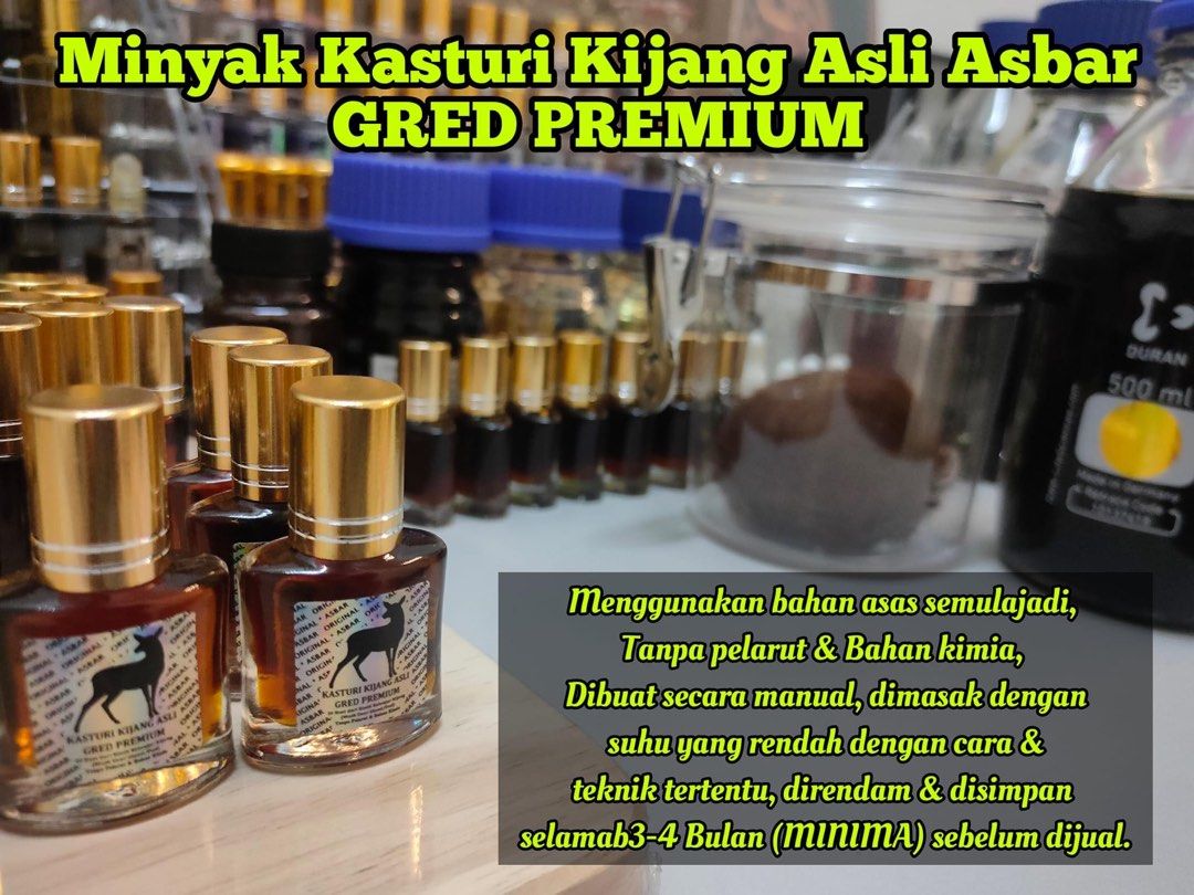 KASTURI KIJANG ASLI GRED PREMIUM, Beauty & Personal Care, Fragrance ...