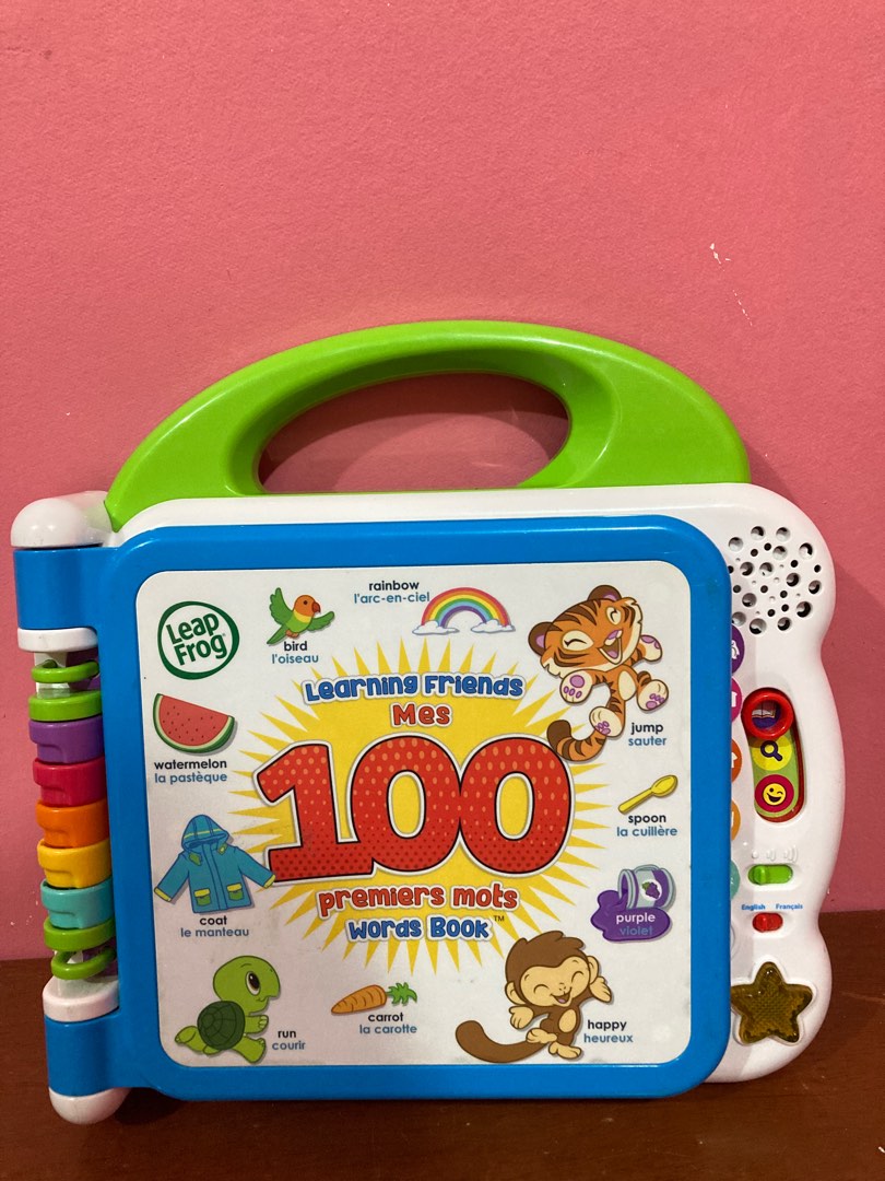 leapfrog 100 word book ENGLISH - FRENCH, Hobbies & Toys, Toys & Games ...