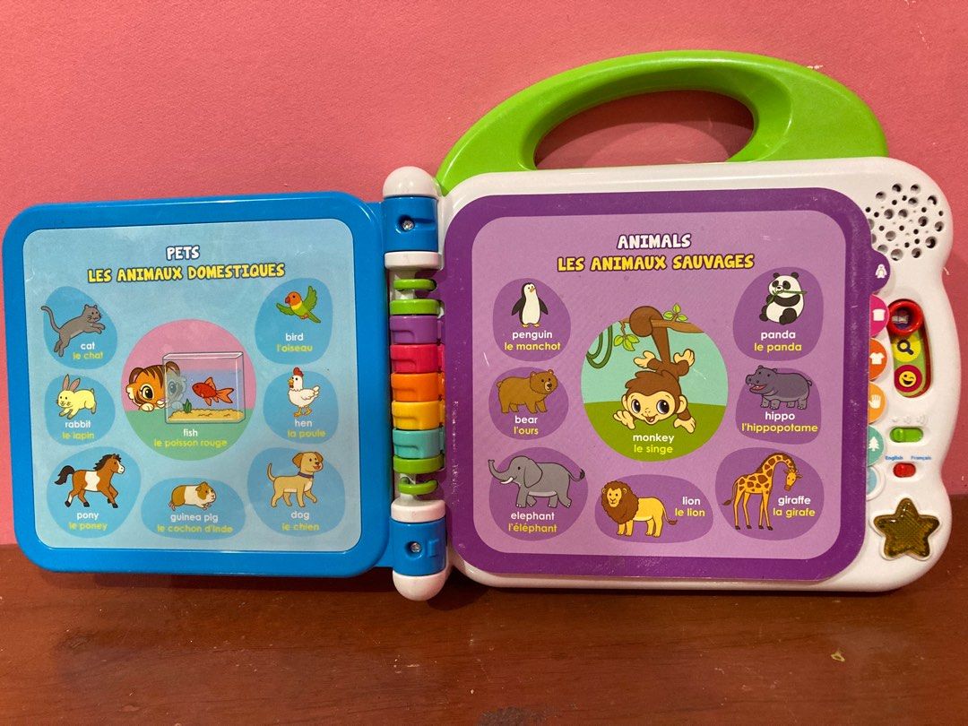 leapfrog 100 word book ENGLISH - FRENCH, Hobbies & Toys, Toys & Games ...