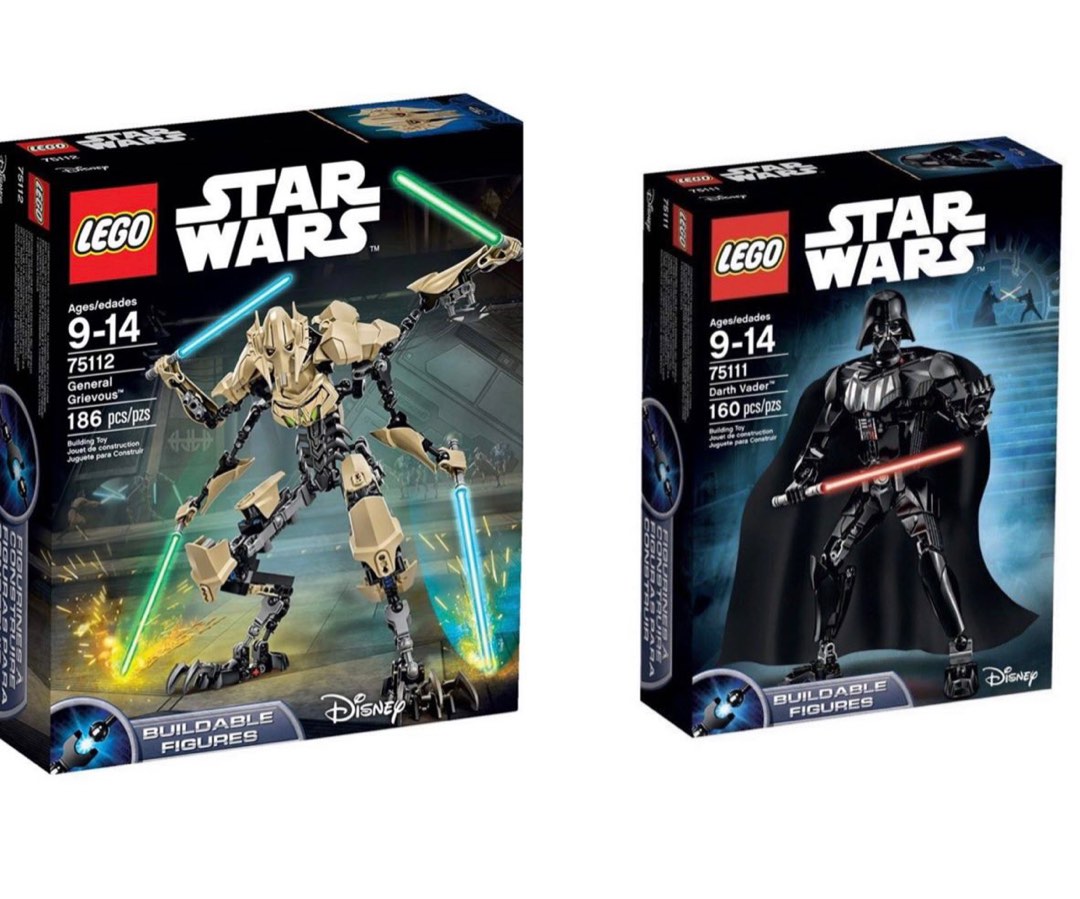 Lego 75111 (Darth vader ) & 75112 (General Grievous), Hobbies & Toys ...