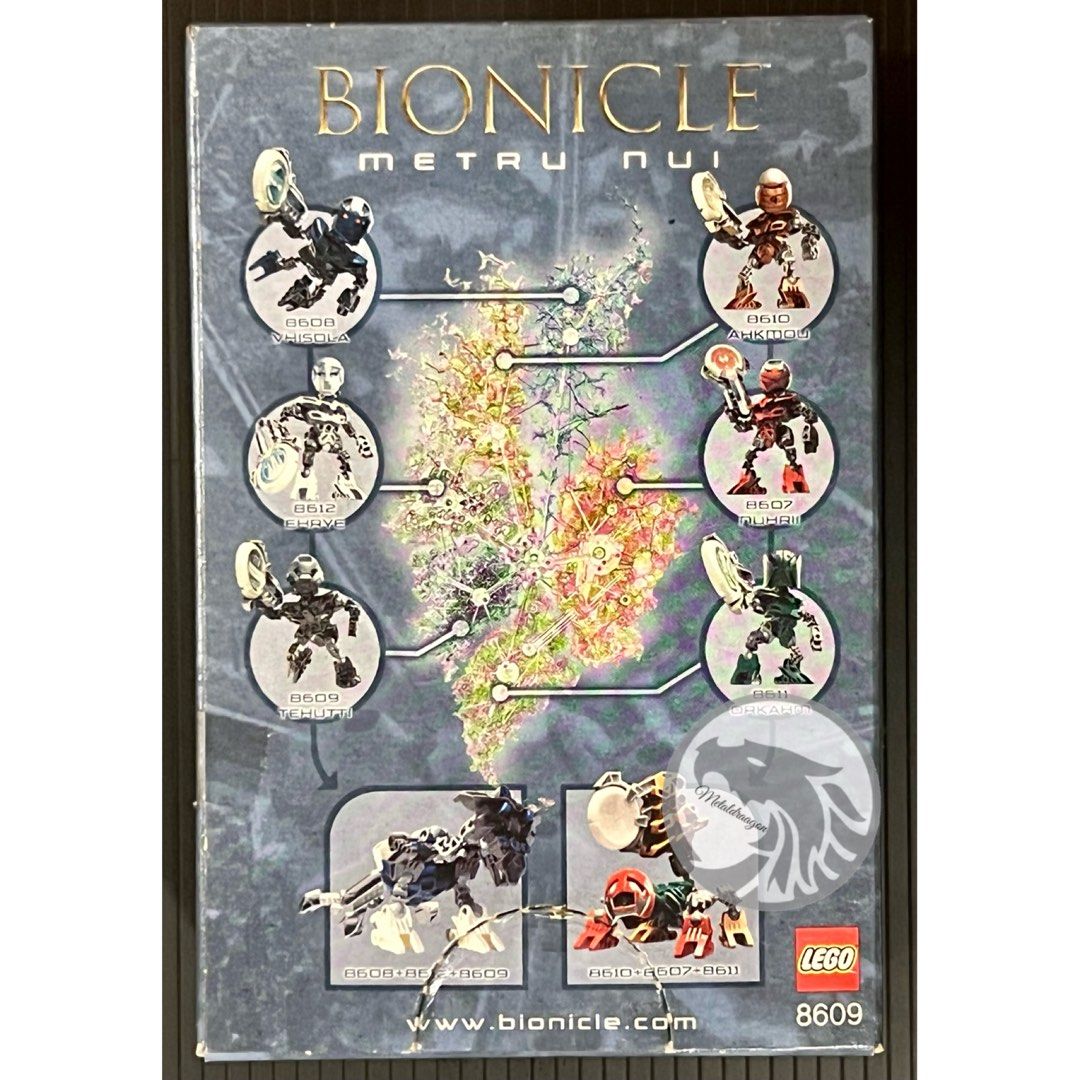 Lego Bionicle 8609 Vintage MATORAN Tehutti Complete box and all ...