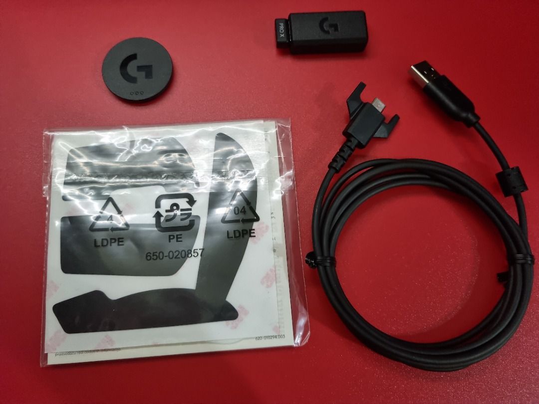 Logitech G Pro X Superlight w/ Corepad grips, Tiger Ice, side button ...