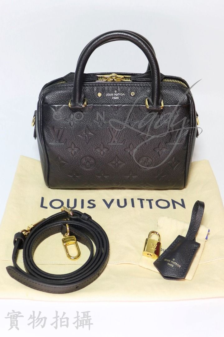LOUIS VUITTON LV M42397 Speedy Bandouliere 20 黑色 Monogram 壓花皮 側肩袋 斜揹袋 手 ...