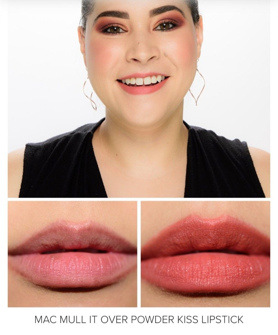 MAC original MULL IT OVER powder kiss lipstick, Beauty & Personal Care ...