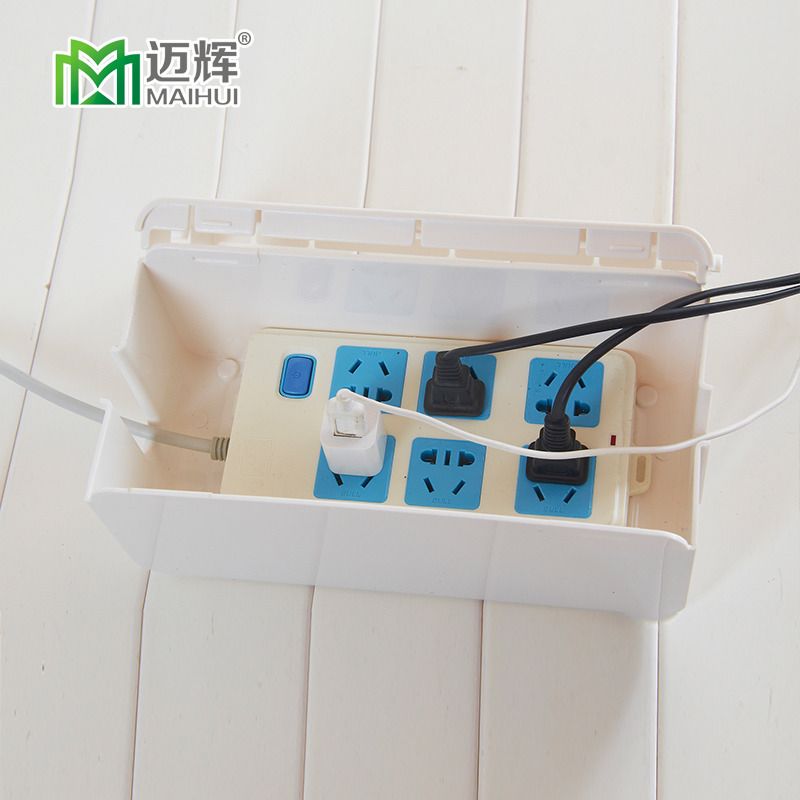 Maihui Cable Wire Box Management Organizer Transparent Lid Container ...