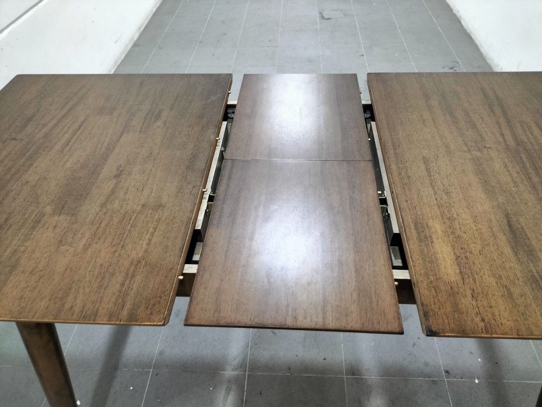 MARION Extendable Dining Table in WALNUT, Furniture & Home Living ...