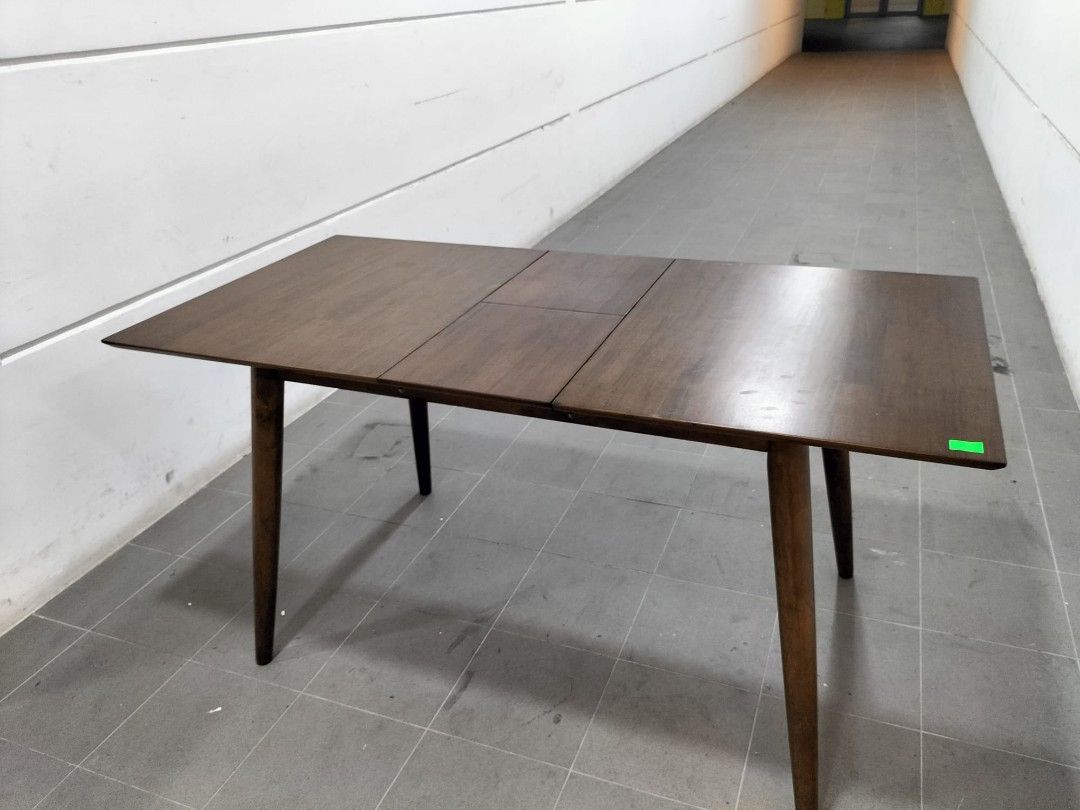 MARION Extendable Dining Table in WALNUT, Furniture & Home Living ...
