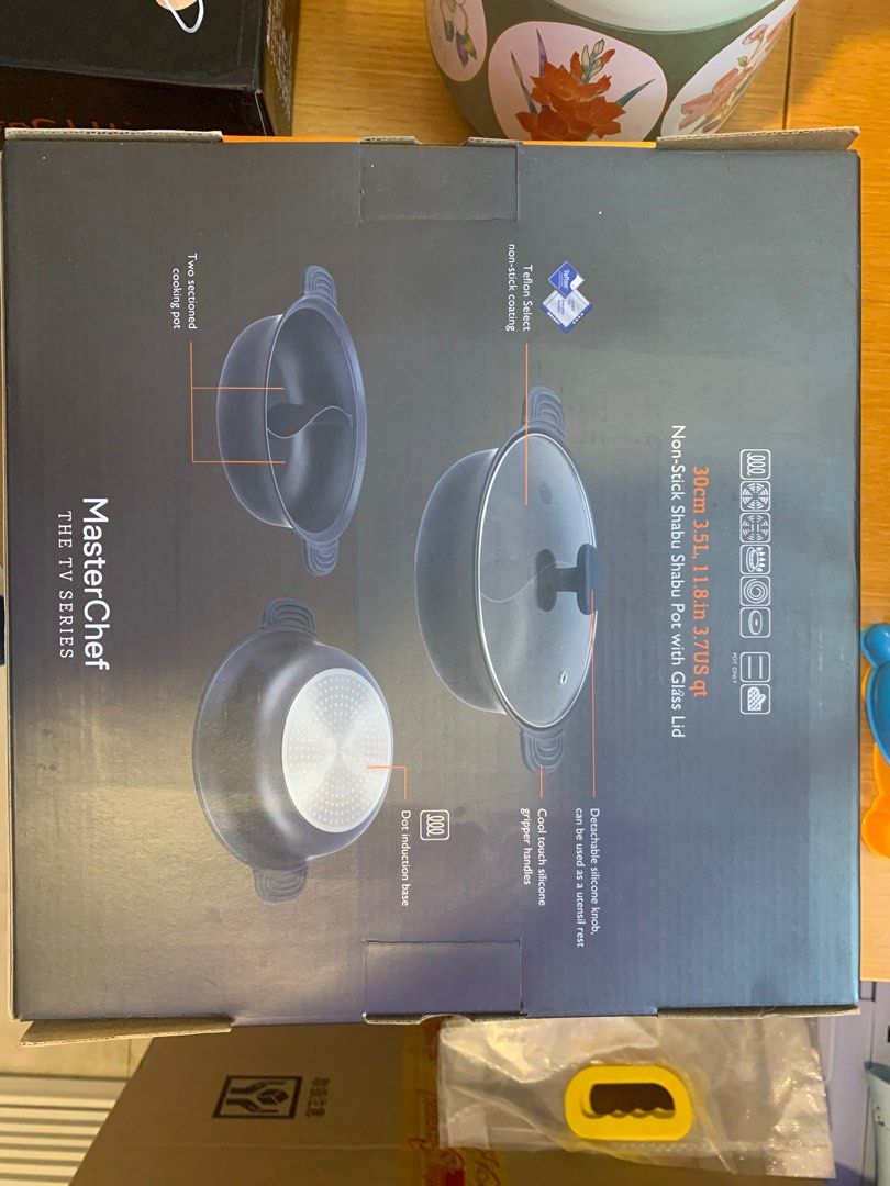 Masterchef_Shabu Shabu 30cm Pot w/ Glass Lid, 傢俬＆家居, 廚具和餐具, 炊具及配件 ...