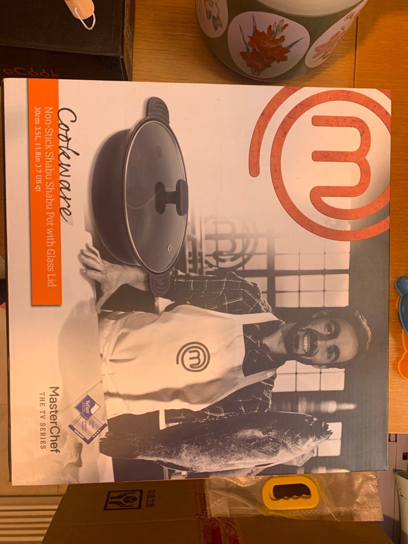 Masterchef_Shabu Shabu 30cm Pot w/ Glass Lid, 傢俬＆家居, 廚具和餐具, 炊具及配件 ...