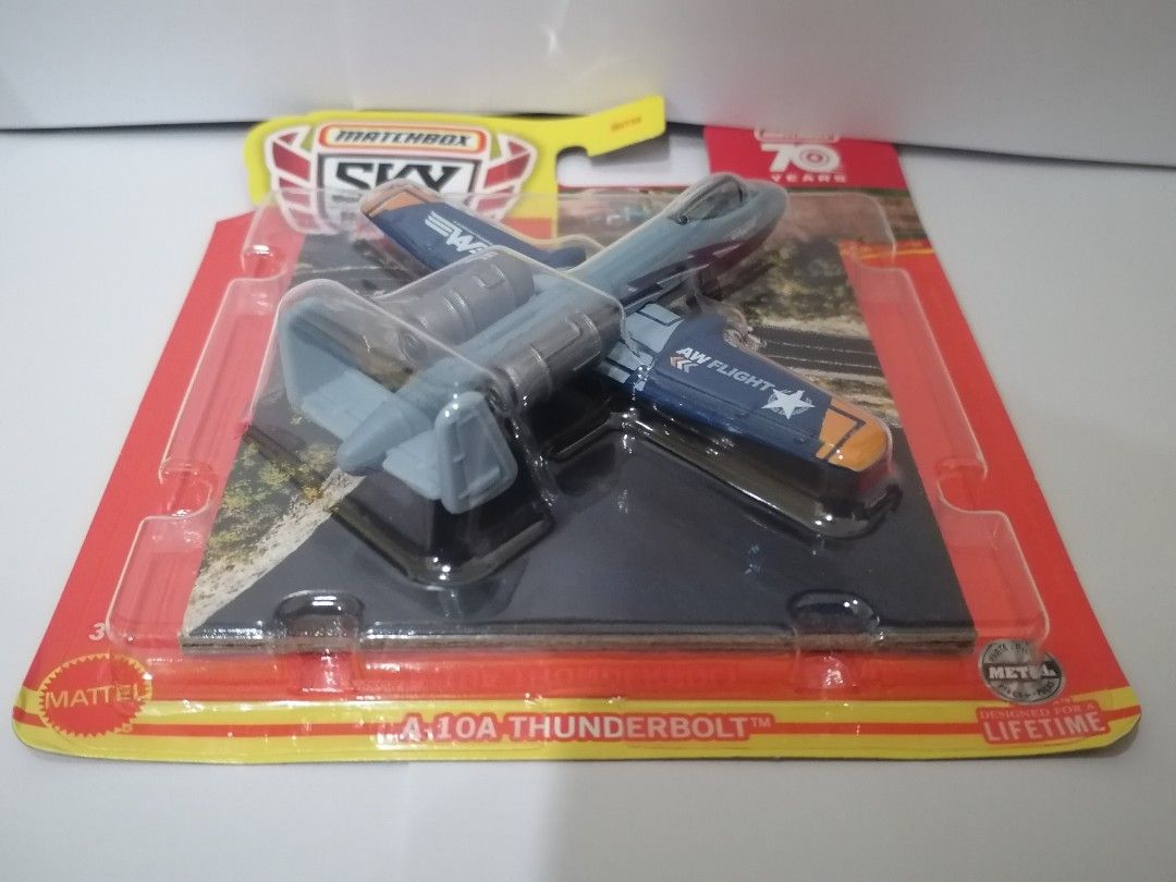 Matchbox 2023 Sky A10A Thunderbolt - Dark Blue / Light Blue, Hobbies ...